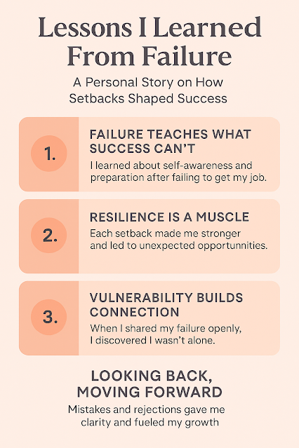 Lessons I Learned from Failure — A Personal Story on How Setbacks ...