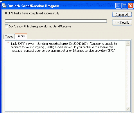 How To Solve Error Code 0x80042109 — Microsoft Live Mail Sending Error ...