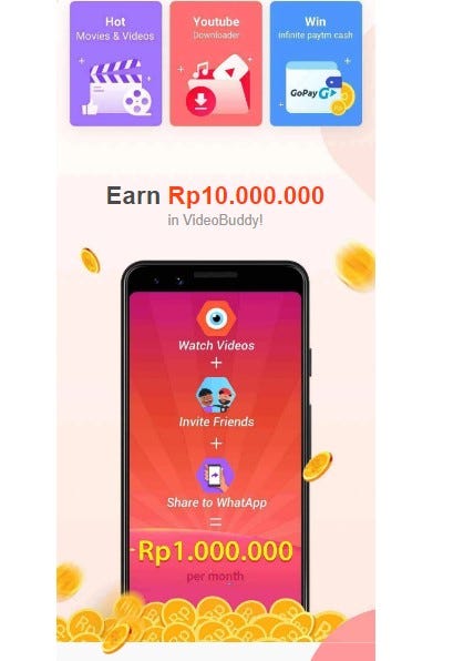 Apa itu Video Buddy. aplikasi penghasil uang, video Buddy… | by Video Buddy | Medium