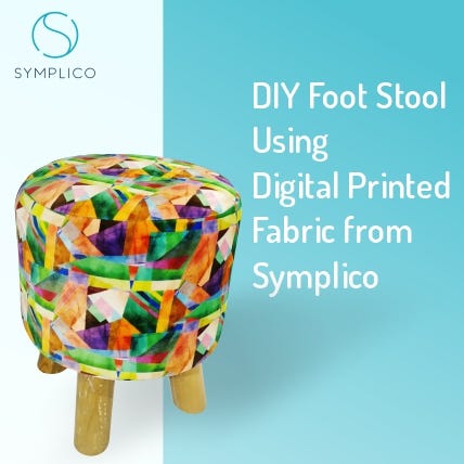 DIY Foot Stool Using Digital Printed Fabric from Symplico | by Symplico ...