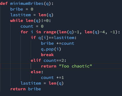Hackerrank — New Year Chaos walkthrough #Python #Hackerrank | by Codewhy | Medium