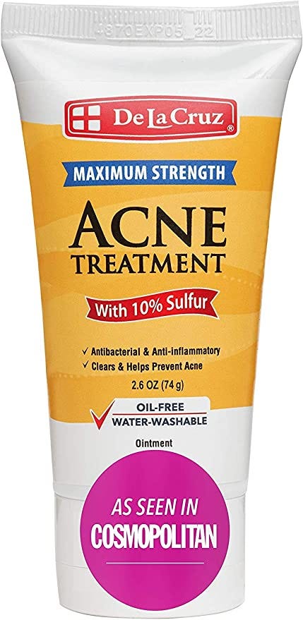 De La Cruz, Acne Treatment Ointment with 10% Sulfur - Dlcsulfurointment - Medium
