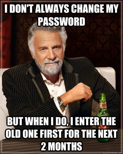 Change Password Memes