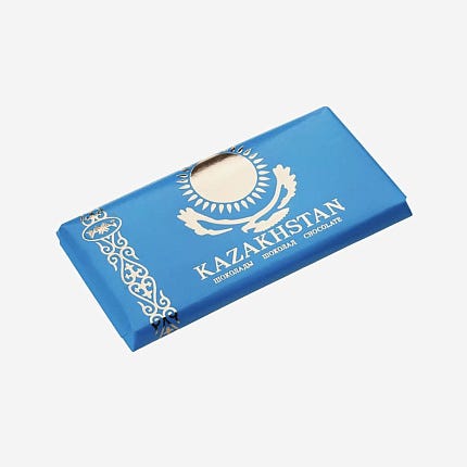 Kazakhstan chocolate which helped to me stabilize and change my point ...