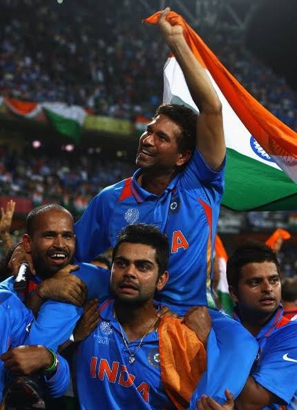 April 2, 2011.. "India lifts the world cup and the… | by Ashwinarjun ...