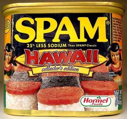 Celebrating 80 years of Spam. Still popular in Hawaii all these years ...
