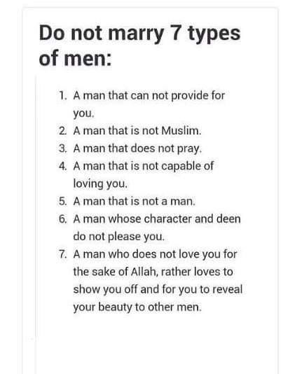 Choosing a husband. Question: What are the most important… | by Abdul ...