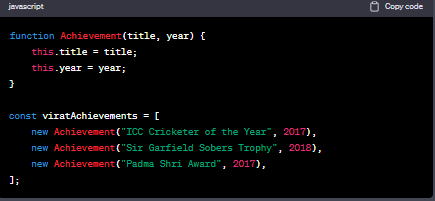 Exploring Different Ways to Create JavaScript Objects: A Layman’s Guide Using Virat Kohli | by ...