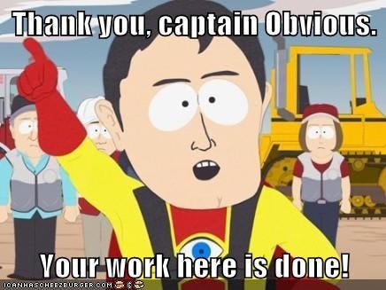 Thank You Captain Obvious Gif
