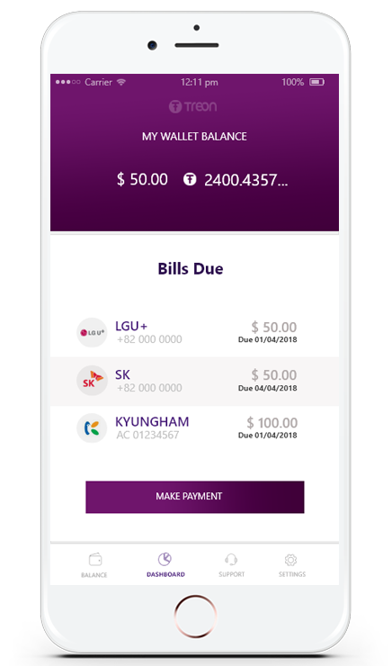 Treon Utilities Wallet — Prototype | by Treon Token | Medium
