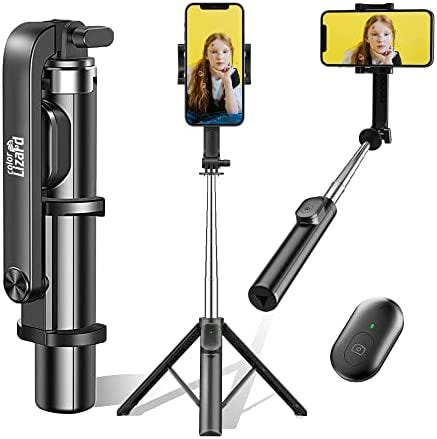 Selfie Stick, Colorlizard 43" Selfie Stick Tripod with Bluetooth Remote ...