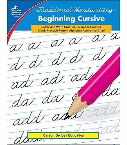 READ/DOWNLOAD*] Beginning Cursive Handwriting Workbook for Kids, Letter ...