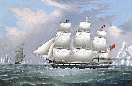 April 9, 1843 — Shipping News — Whalemen - Reporting History - Medium