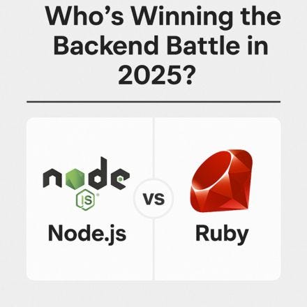 Who’s Winning the Backend Battle in 2025? Node.js vs Ruby Compared | by Quickway Infosystems ...