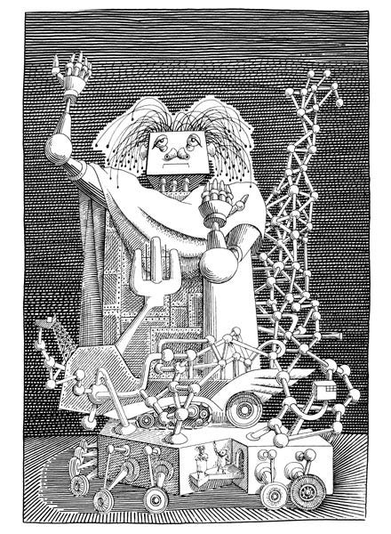 Seduced, shaggy Samson snored. The fictional machine that generated ...