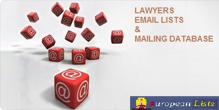 Lawyer Email Lists. Lawyers play a very important role in… | by ...