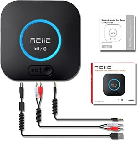 Audio Bluetooth Receiver,HiFi Wireless Audio Adapter,Bluetooth 4.2 ...
