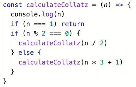 Range of Collatz in JavaScript. The Collatz conjecture, named after ...
