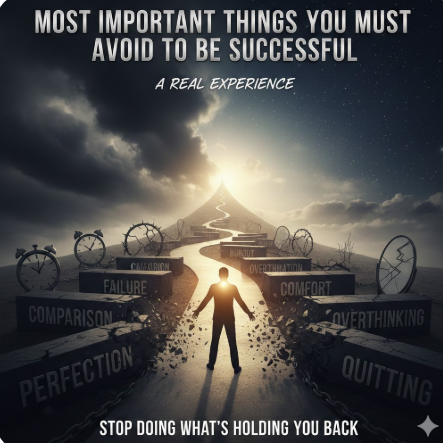Most Important Things You Must Avoid to be Successful-A Real Experience ...