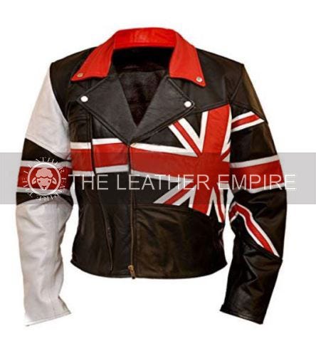 BRANDO UK FLAG LEATHER JACKET. Brando UK Flag Leather Jacket is Made ...