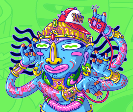 LIL’ SHIVA - WACKYGODS NFT - Medium