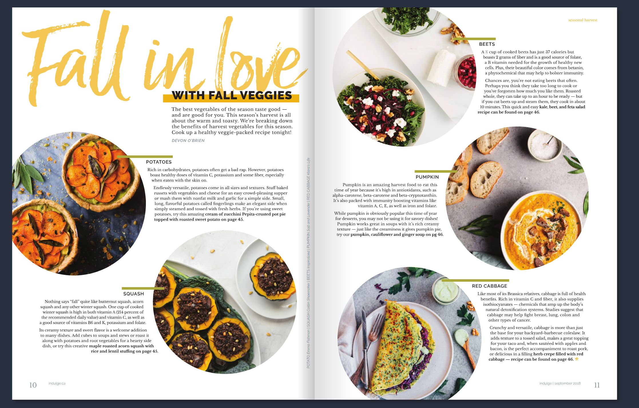 Food Magazine Spread