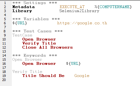 Robot Framework — Syntax. เขียน Robot Framework ตอนที่ 1 | by AMFEEEEEEE | Medium