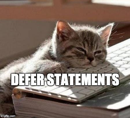 (Swift) Defer Statement. The defer statement was first added… | by Kenta Kodashima | Medium