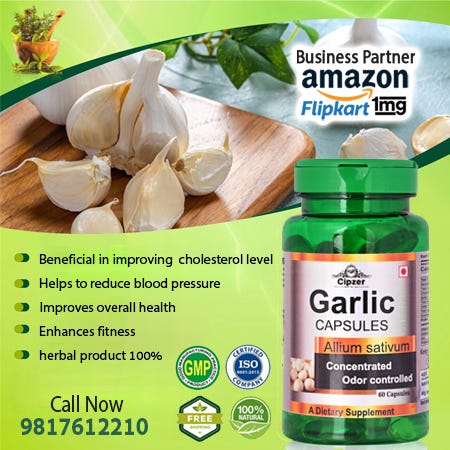Garlic Softgel Capsules help in proper digestion & enhance immunity ...