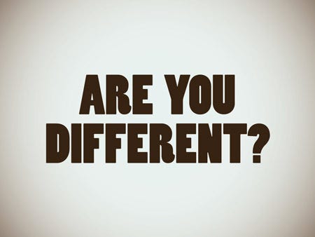 It’s good to be different.. be different. feel different. live… | by ...