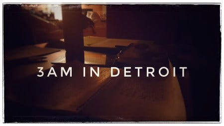 3AM in DETROIT. 3AM is a weird hour, set apart from the… | by D'Marco ...