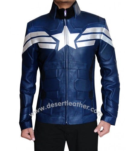 Chris Evans Silver Stripe Star Captain America Jacket | by Dylan Chirs ...
