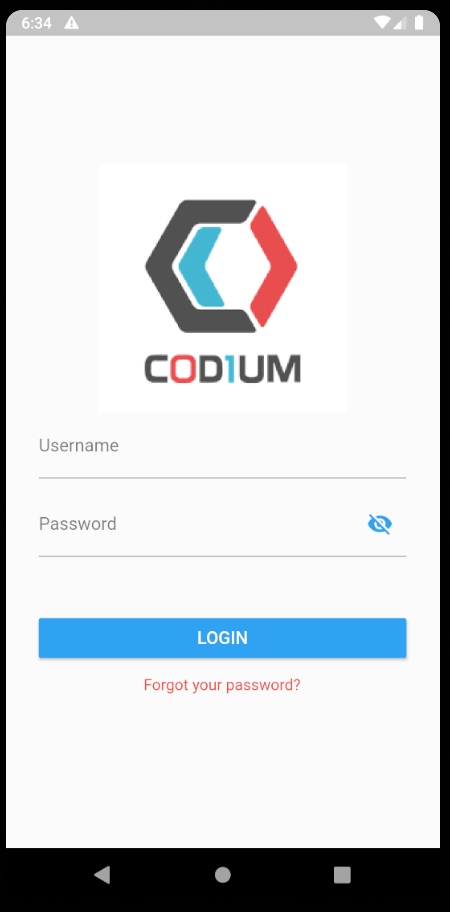 Flutter (Simple login form-together with show and hide password button ...
