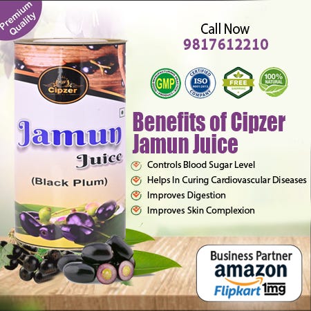 Jamun Juice improves health of the skin, eyes, heart & strengthens your ...