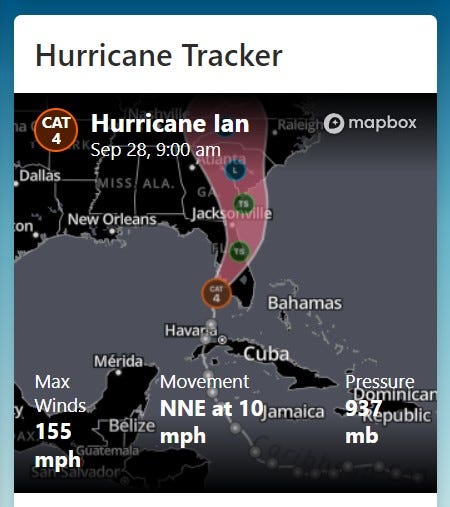 Hurricane Ian: Category 4 with 155 mph winds | by Bev Garcia | Bridge a ...