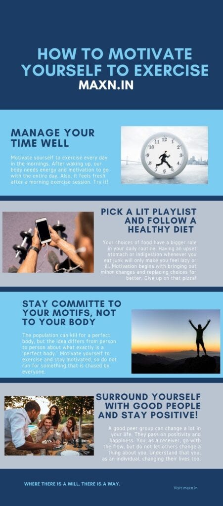 How To Motivate Yourself To Exercise — MaxN | by Maxn india | Medium