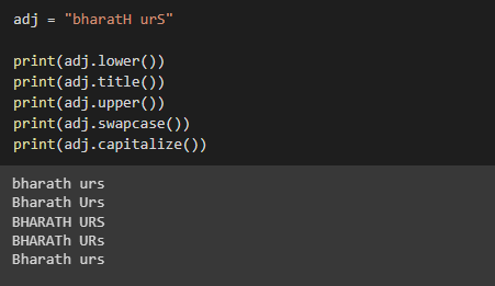 String in Python — Part II | by Bharath Urs | Medium