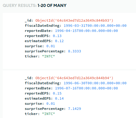 Company Earnings and Income Dashboards with MongoDB and Alpha Vantage ...