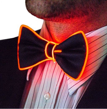 The bow tie that irradiates. The slogan for this product is going to ...