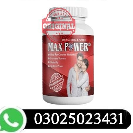 MaxPower Men Capsules In Pakistan | 0302–5023431 | Official - opencybermart.com - Medium