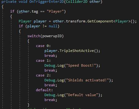 Unity: Activating different powerups | by Jake Boere | Medium