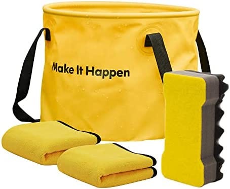 HOTO Car Wash Kit, Car Cleaning Kit, Car Detailing Set, 20L Outdoor ...