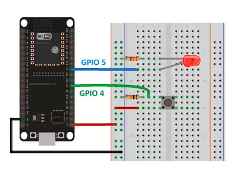 Menyalakan Lampu LED dengan Tombol (ESP32) | by Kevin Kencana | Medium