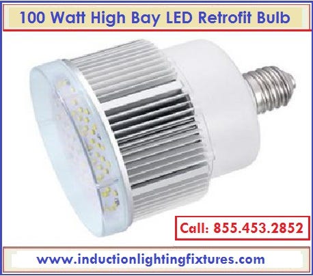 100 Watt High Bay LED Retrofit Bulb in NJ | by Induction LIghting | Medium