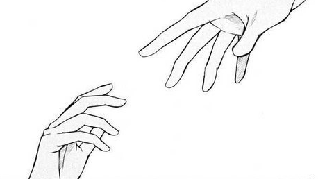 Anime Hand Reaching Out Drawing