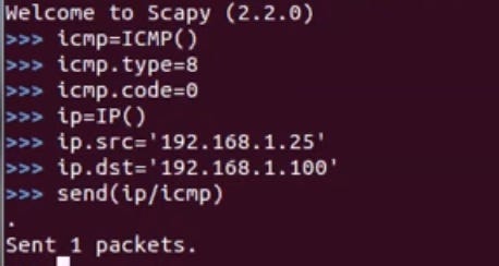 How to build a ping packet with scapy. | by Network Interfaze | Medium