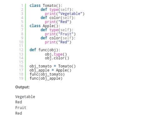 Polymorphism in Python. The word polymorphism means having many… | by ...