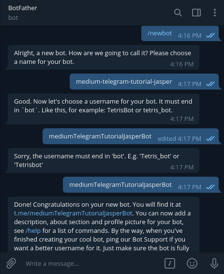 資料隨筆 — 起一隻 Telegram Bot 拎 Twitter Message | by LI Wai Yin | 資料隨筆 | Medium