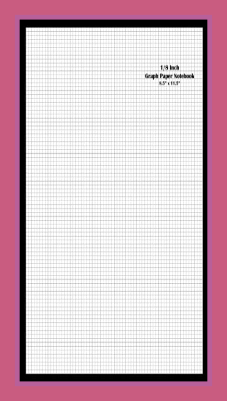 Bethany Publishing | 1/8 Inch Graph Paper Notebook: 8 x 8 Quad Rule Notepad | 8 Squares per Inch ...