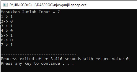 Program Input Nilai dan Mengubah Nilai Ganjil dan Nilai Genap di C++ ...